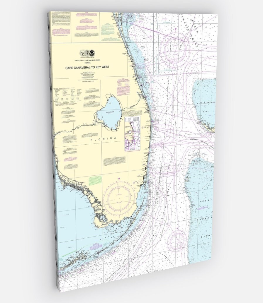 South Florida Florida Keys Nautical Charts Jupiter , Nautical Chart on ...