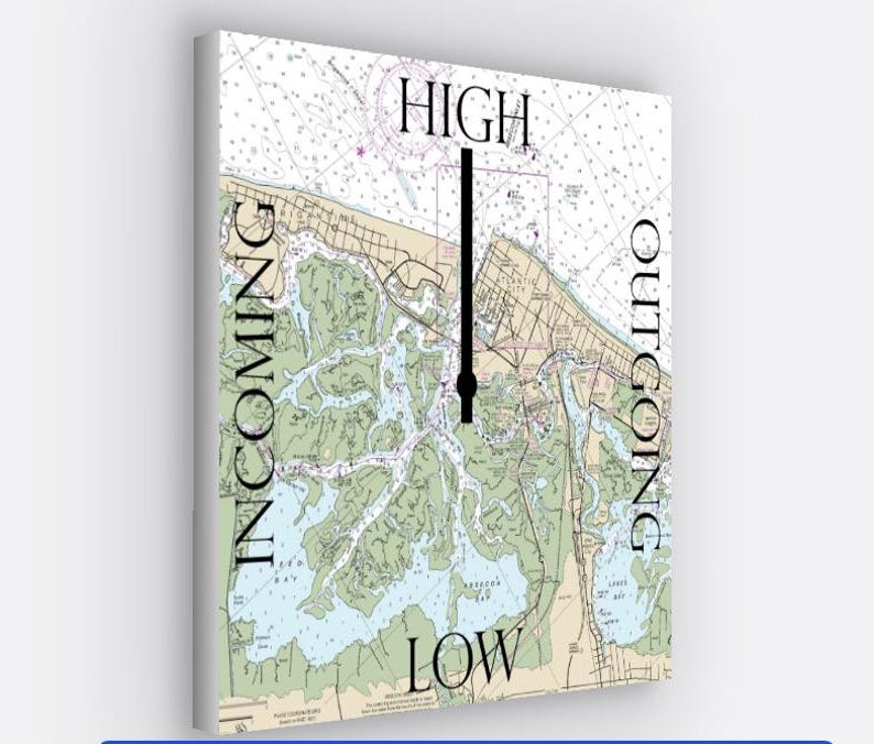 Custom Nautical Chart Tide Clocks , All Areas , NOAA Custom Nautical ...