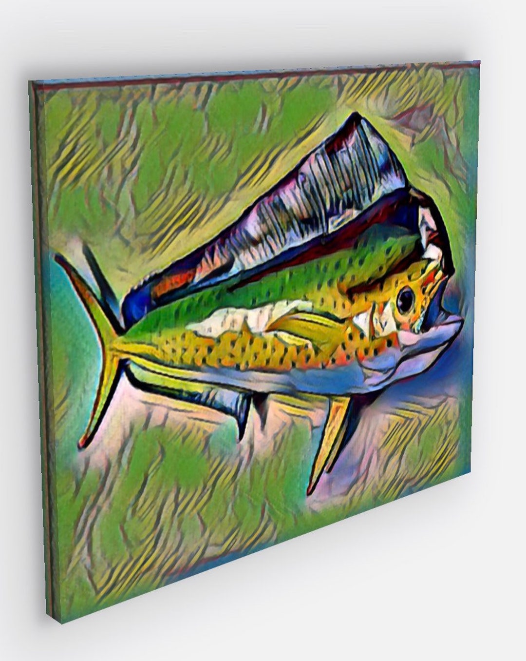 Mahi Mahi Fish Art Canvas Art Trout Fishing Canvas Prints 18”x 30 ...