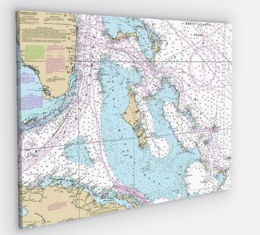 Nautical Charts Nassau, Freeport, Andros City, Exuma, Eleithera ...