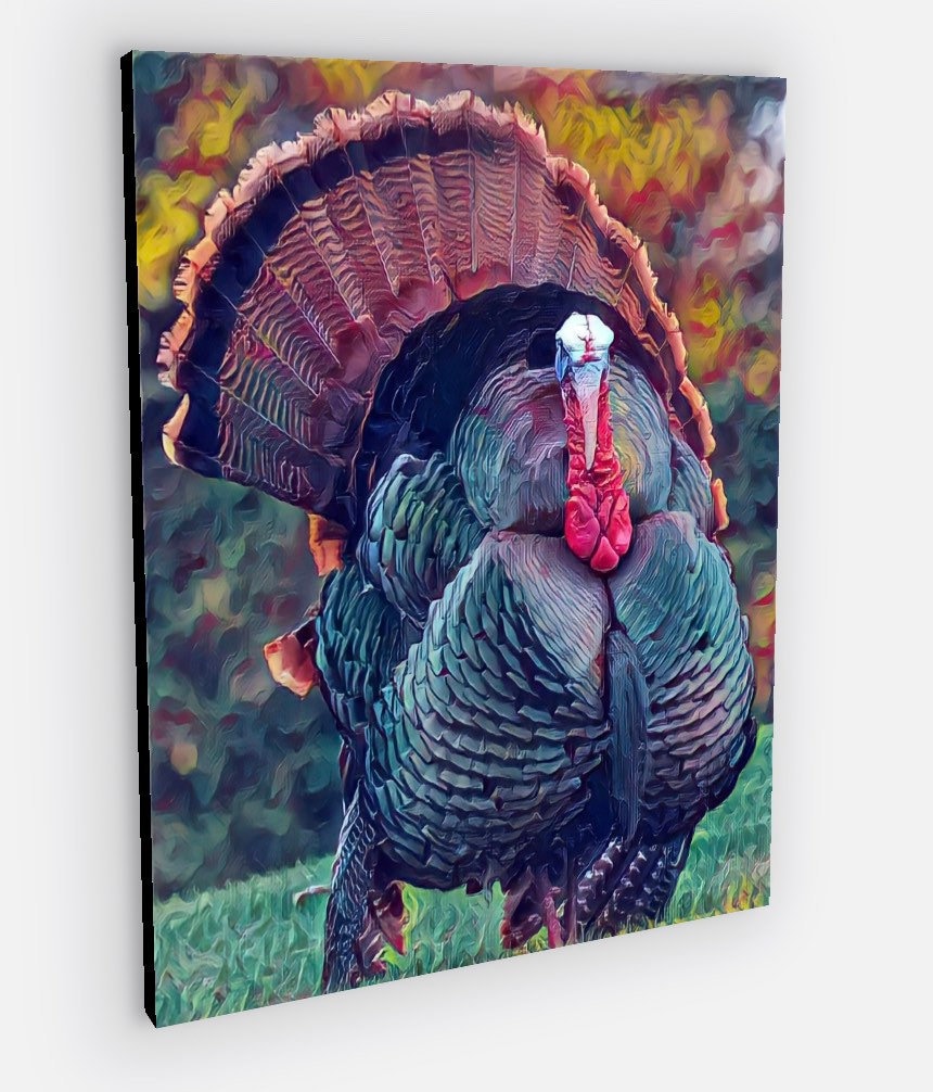 Wild Turkey Art Canvas Turkey Prints Canvas Prints 16”x26”wild Turkey ...