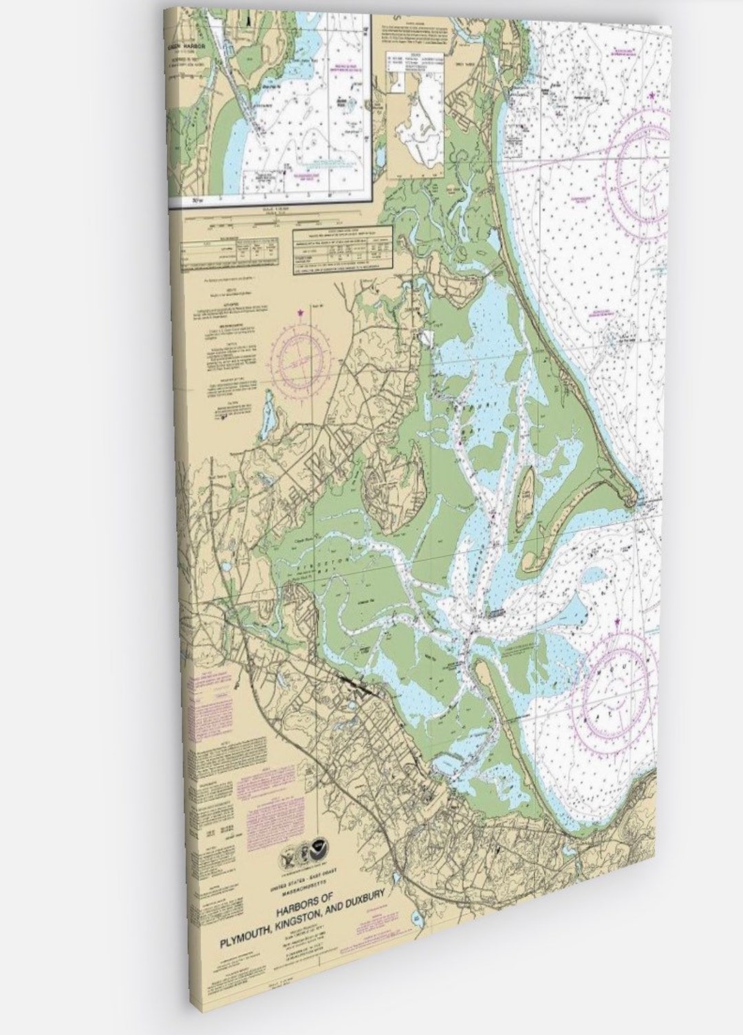 Plymouth, Kingston, Duxbury, Cape Cod Bay, Saquish Neck, Green Harbor ...
