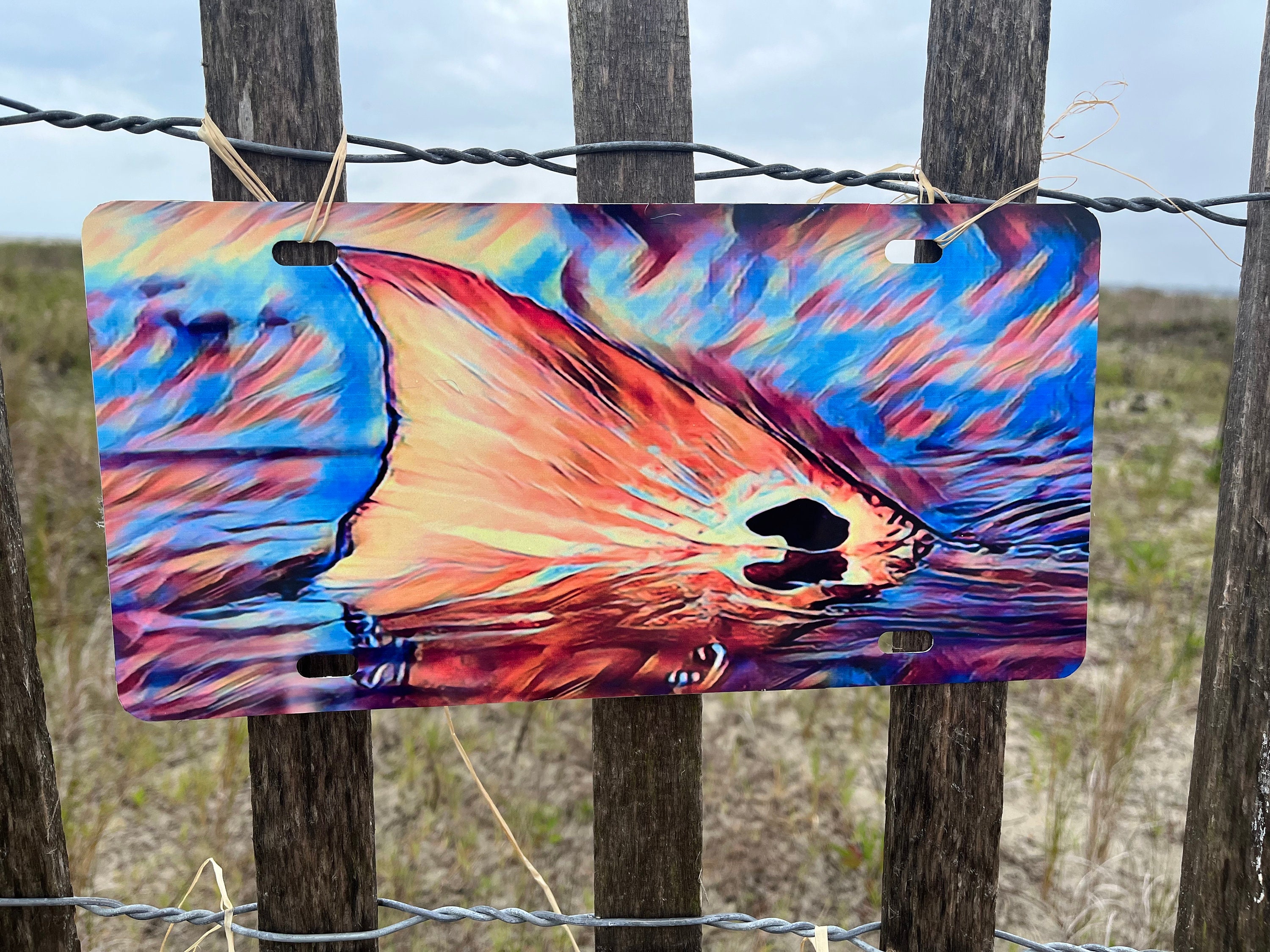 Redfish License Plate, Fisherman Decorative License Plate, Redfish ...