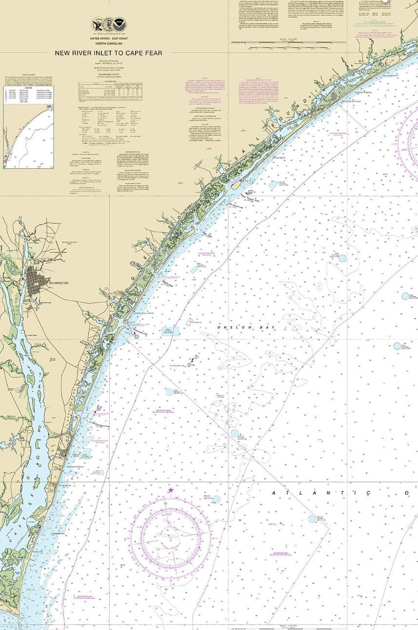 Carolina Beach Inlet Map
