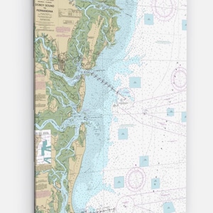 Nautical Chart Brunswick, Darien, Saint Marys, Saint Simmons Island ...