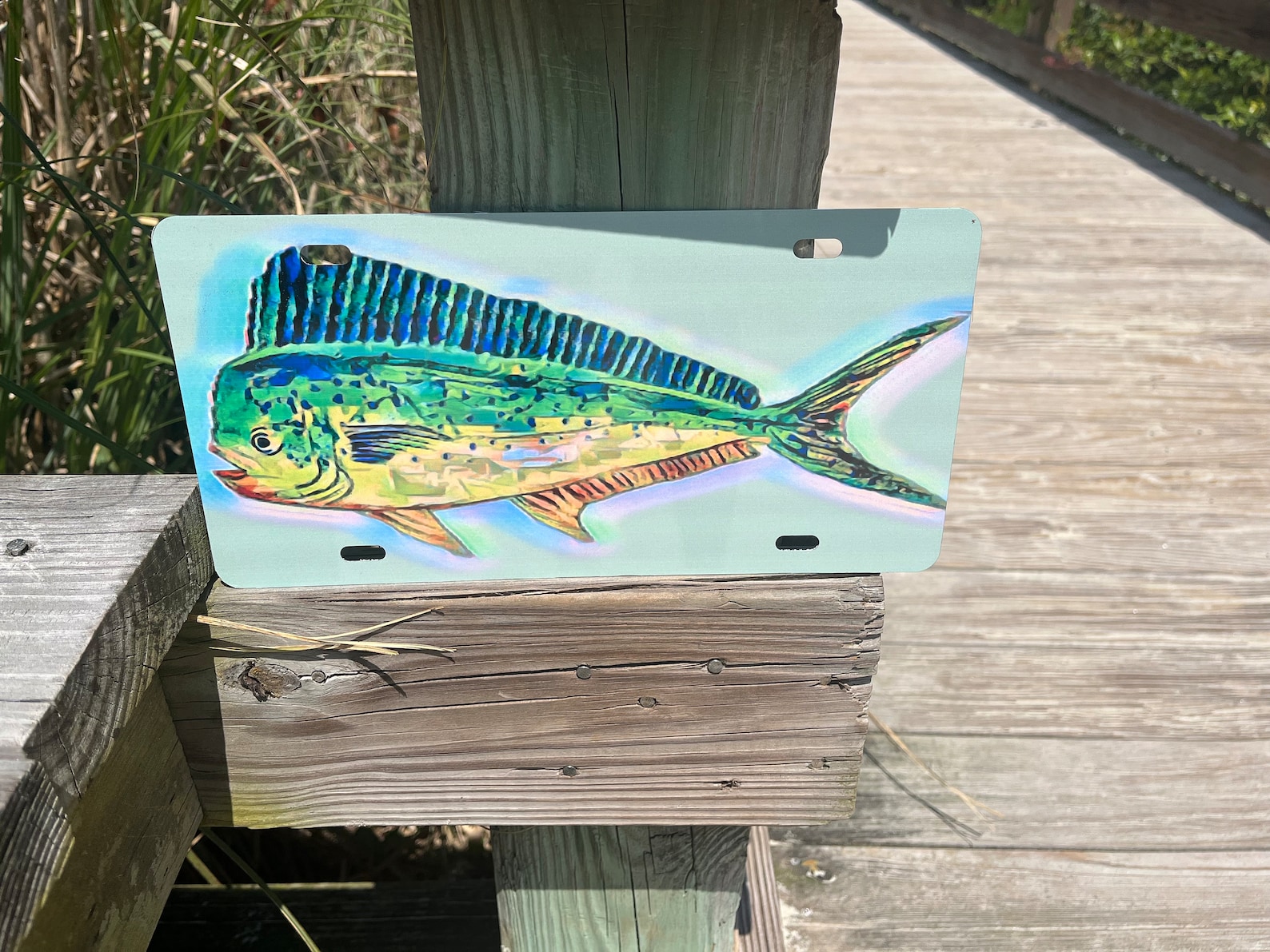 Mahi Mahi License Plate, Fisherman Decorative License Plate, Mahi Mahi ...