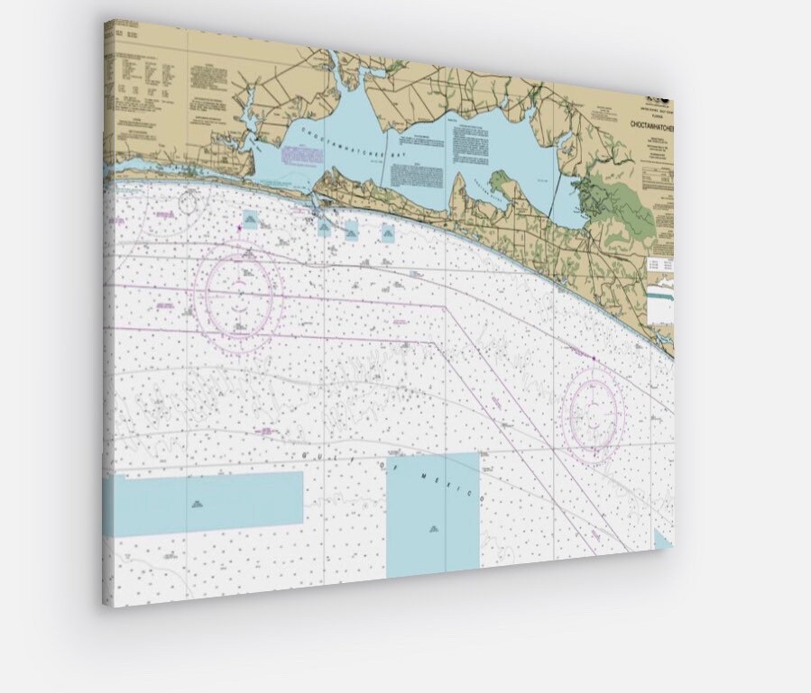 Destin, Choctawhatchee Bay, Fort Walton Beach, Niceville, Valparaiso, Florida - Nautical Map ...