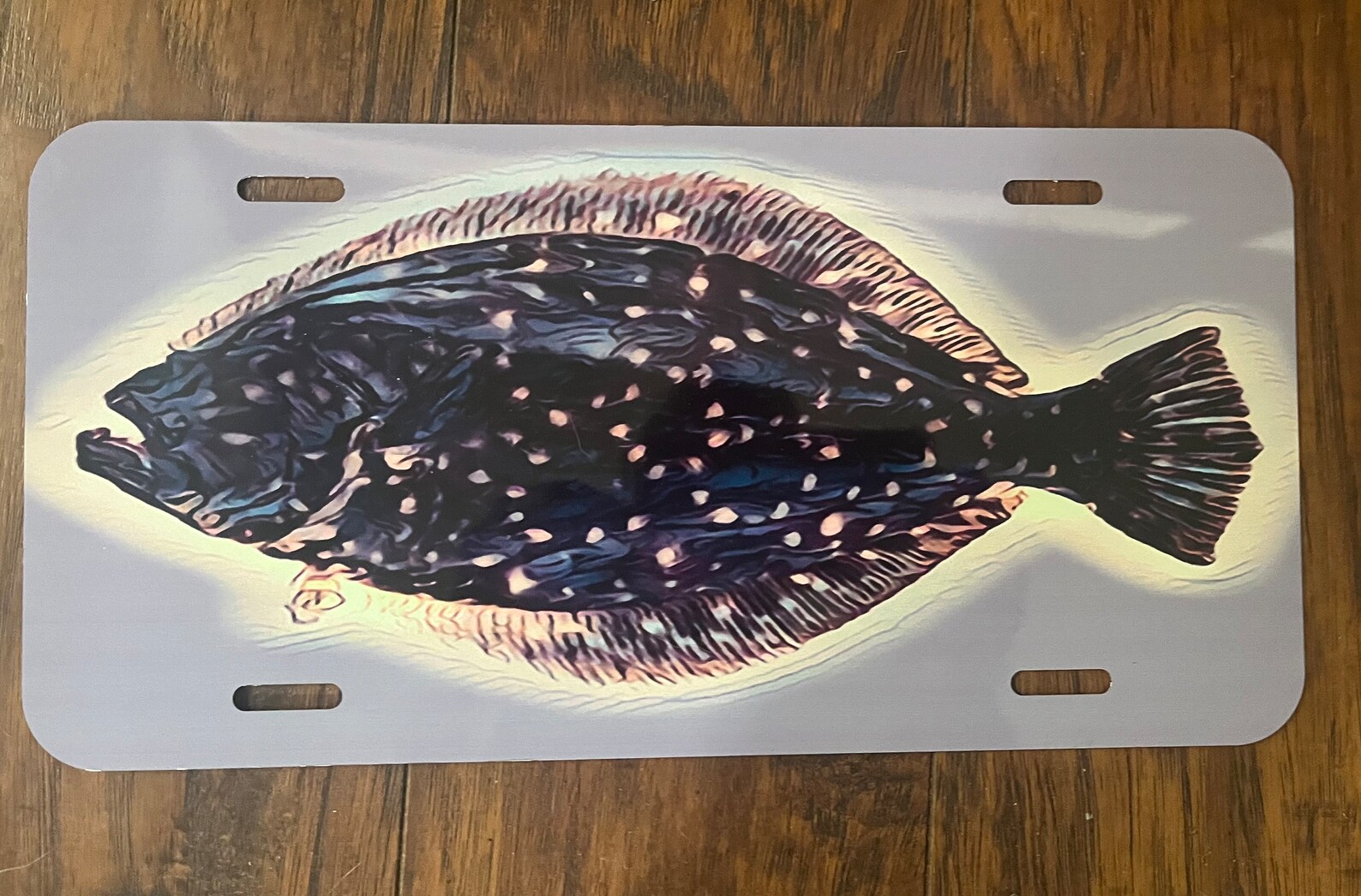 Flounder License Plate, Fisherman Decorative License Plate, Flounder ...