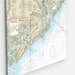Nautical Chart # 11520 on Canvas , Charleston, Folly and Kiawah Map ...