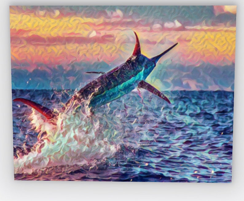 Blue Marlin Canvas Wrap Art , Blue Marlin Prints on Canvas. Blue Marlin ...