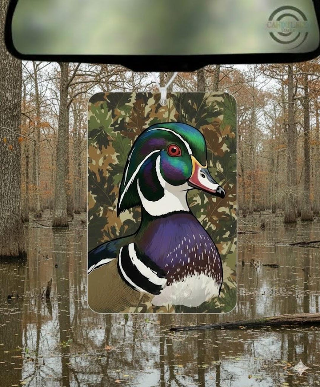 Camo Wood Duck Car Freshener for Men, Hunting Gift for Him, Duck Air ...