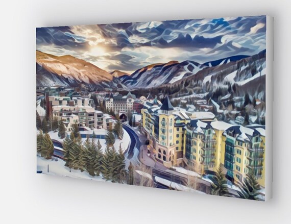 Vail Colorado Art Canvas Wrap 18 X 24 Wall Art Vail - Etsy