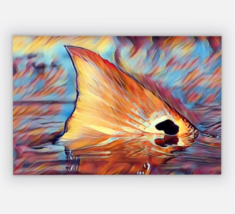 Redfish Canvas Wrap Art , Redfish Tail Prints on Canvas.redfish Tail ...