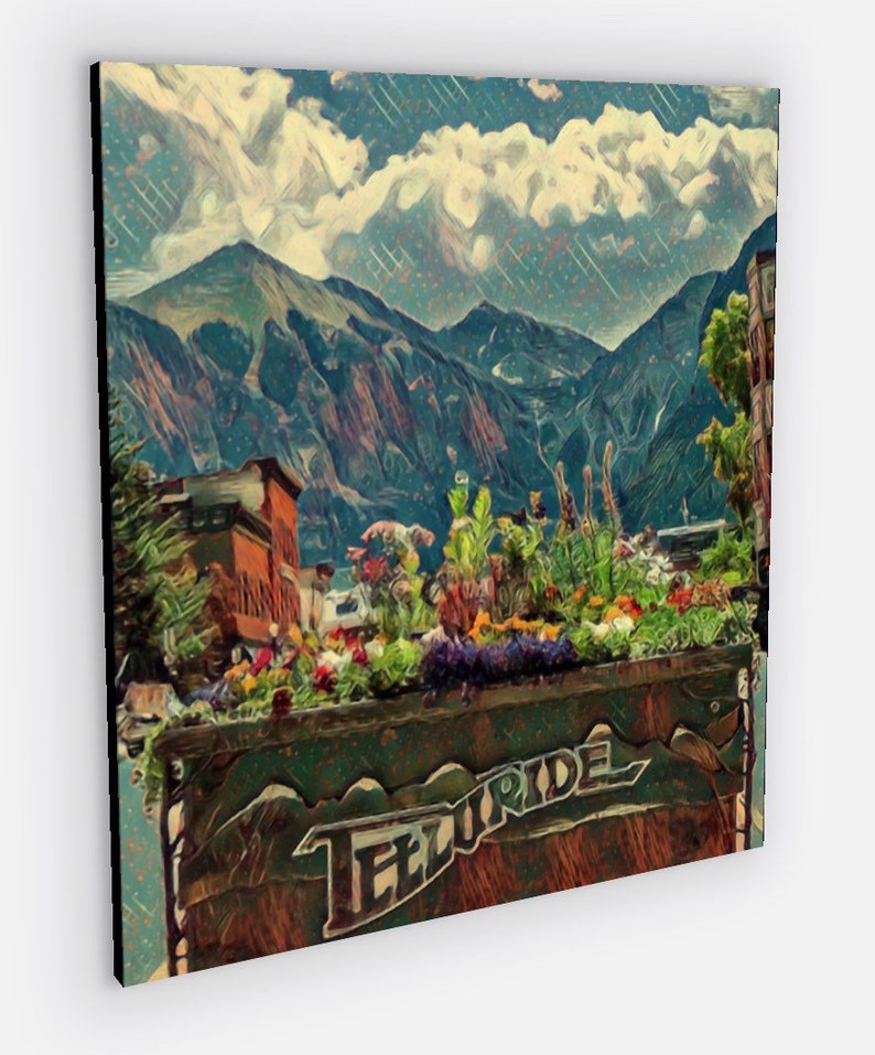 Telluride Colorado Canvas Wrap, Art , Telluride Canvas Print 24”x20 ...