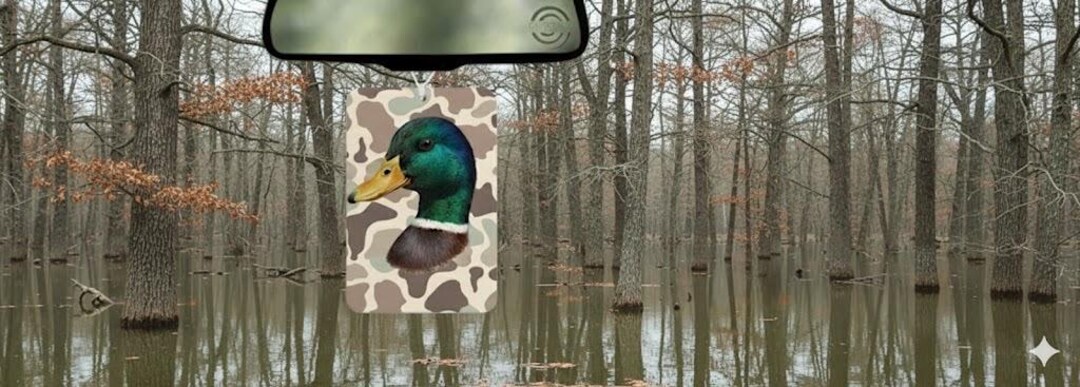 Camo Mallard Duck Car Freshener for Men, Hunting Gift for Him, Buck Air ...