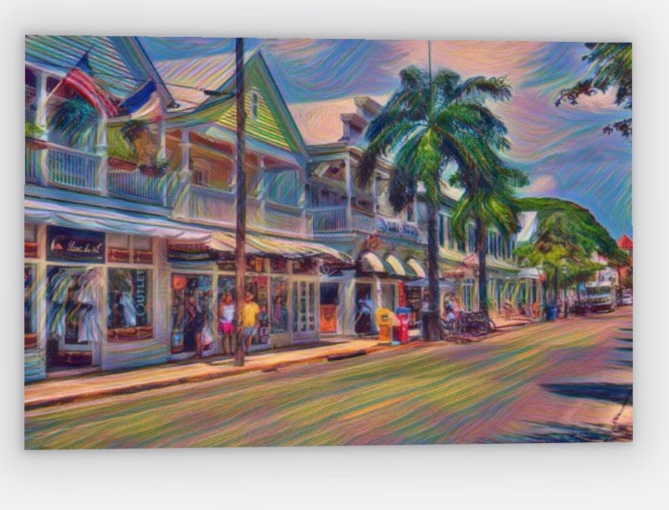 Duval Street Key West Canvas Wrap Prints Key West Fine Art - Etsy