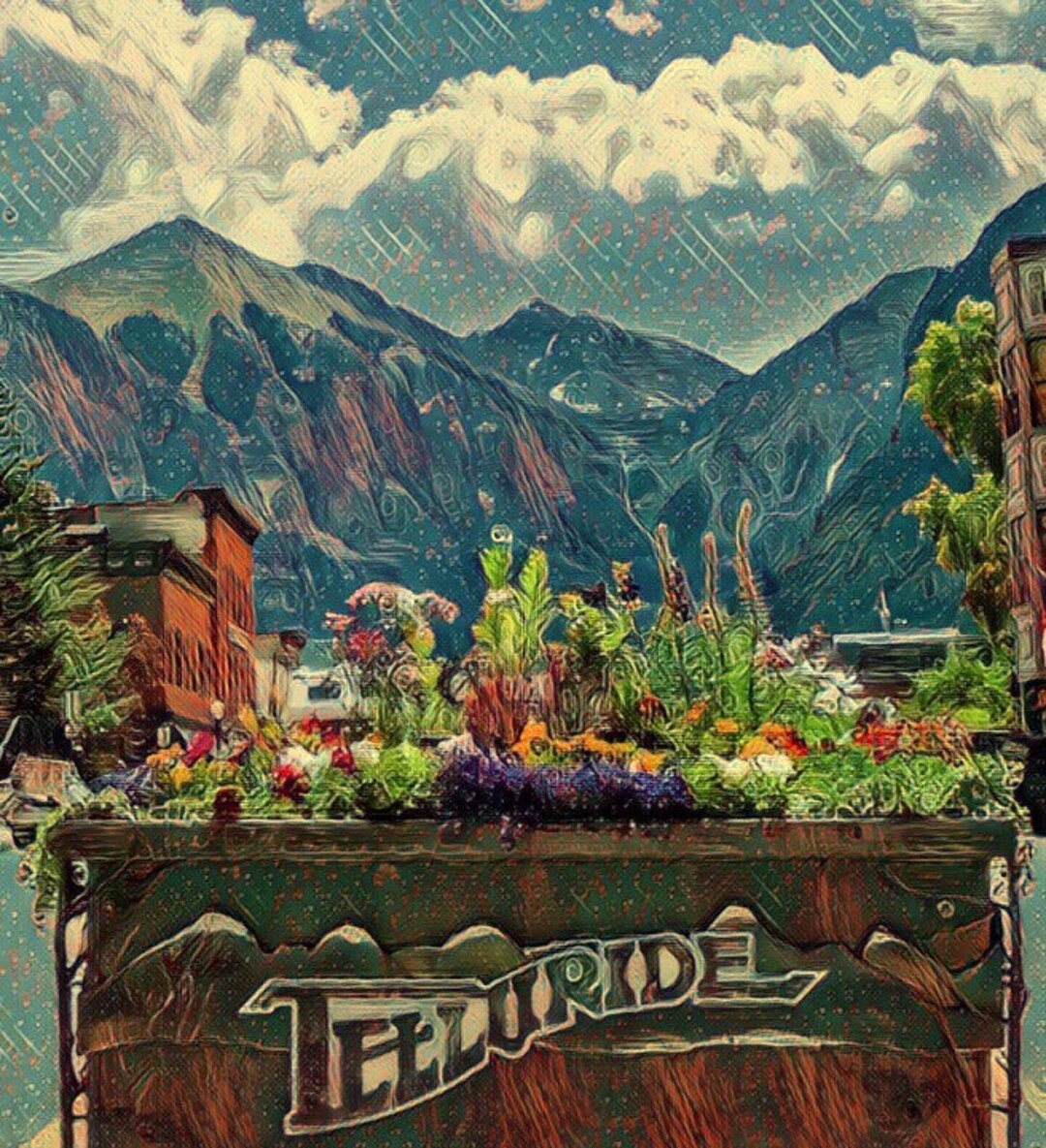 Telluride Colorado Canvas Wrap, Art , Telluride Canvas Print 24”x20 ...