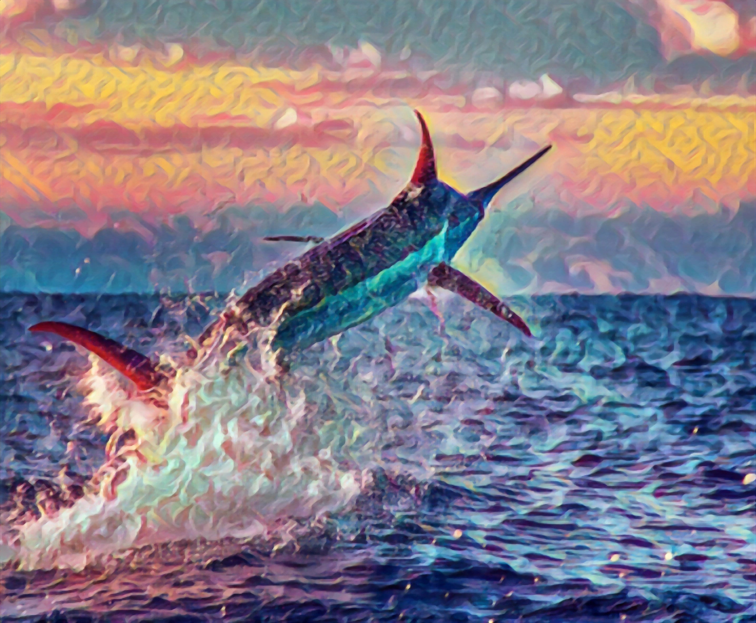 Blue Marlin Canvas Wrap Art , Blue Marlin Prints on Canvas. Blue Marlin ...