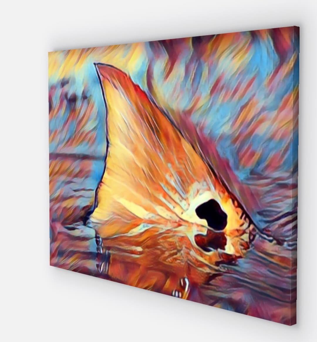 Redfish Tailing on the Flats: Redfish Tailing Art, Redfish Painting ...