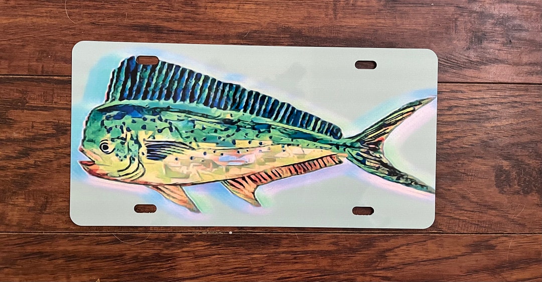 Mahi Mahi License Plate Fisherman Decorative License Plate - Etsy
