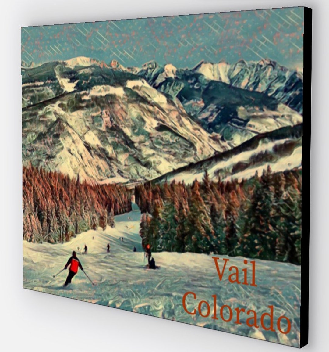 Vail Colorado Canvas Wrap, Art , Vail Canvas Print 20”x16” Inches Wall ...