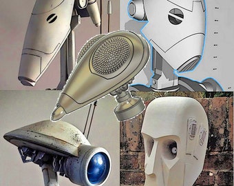 Spacebobs Jawapack2 of Droid Heads Inspired STL Fan Art Files | Etsy