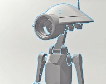Spacebobs Folded Pit Droid Inspired 3D Printable Fan Art Files | Etsy UK