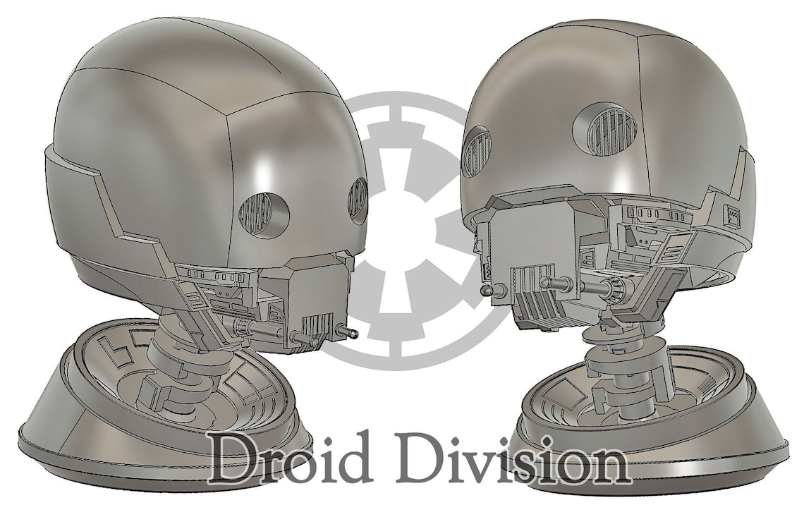Spacebobs Security Droid Inspired Head/stand Printable Fan Art - Etsy