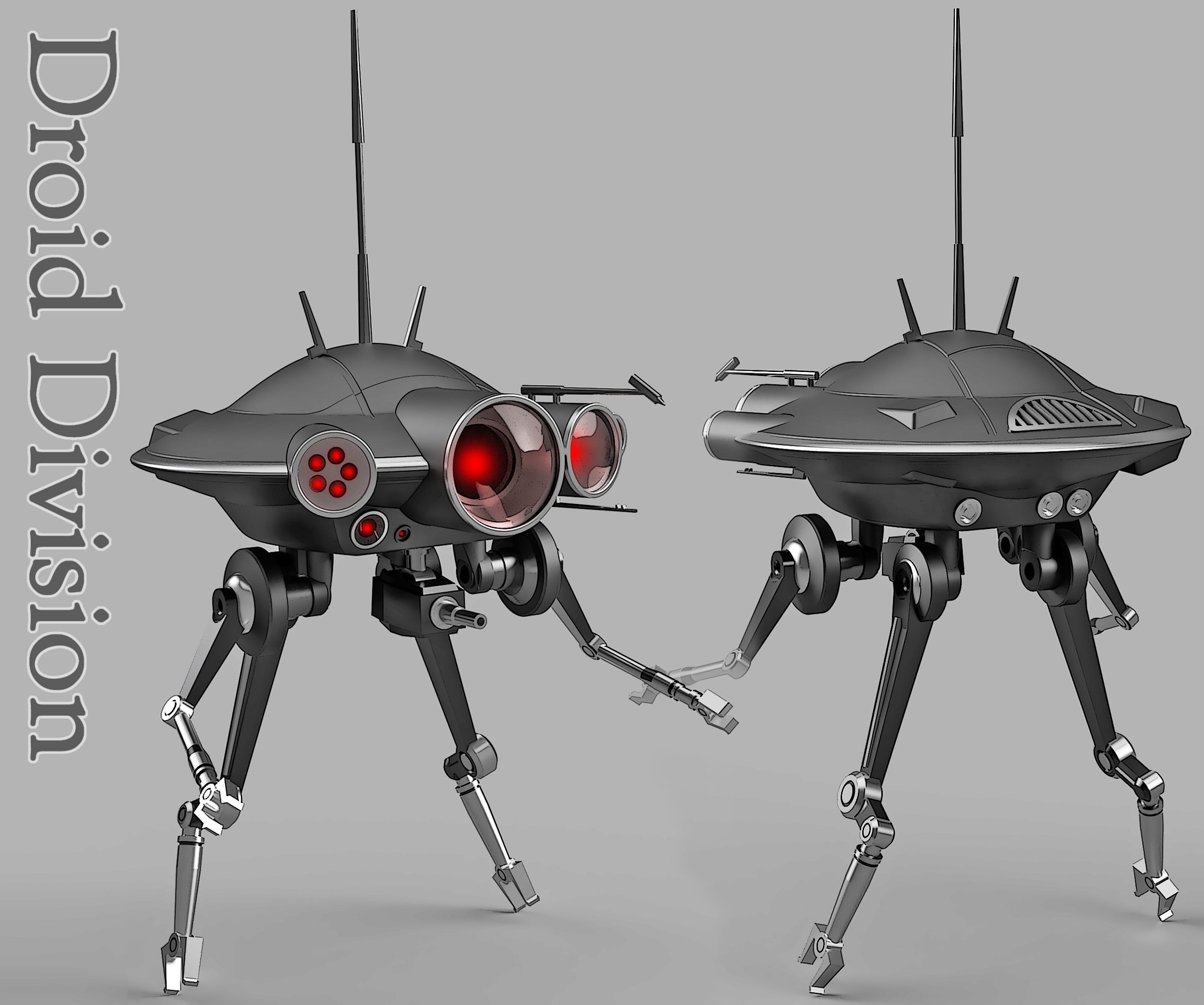 Droiddivision ID-10 Seeker, and Prowler Probe Droid Inspired Fan Art ...