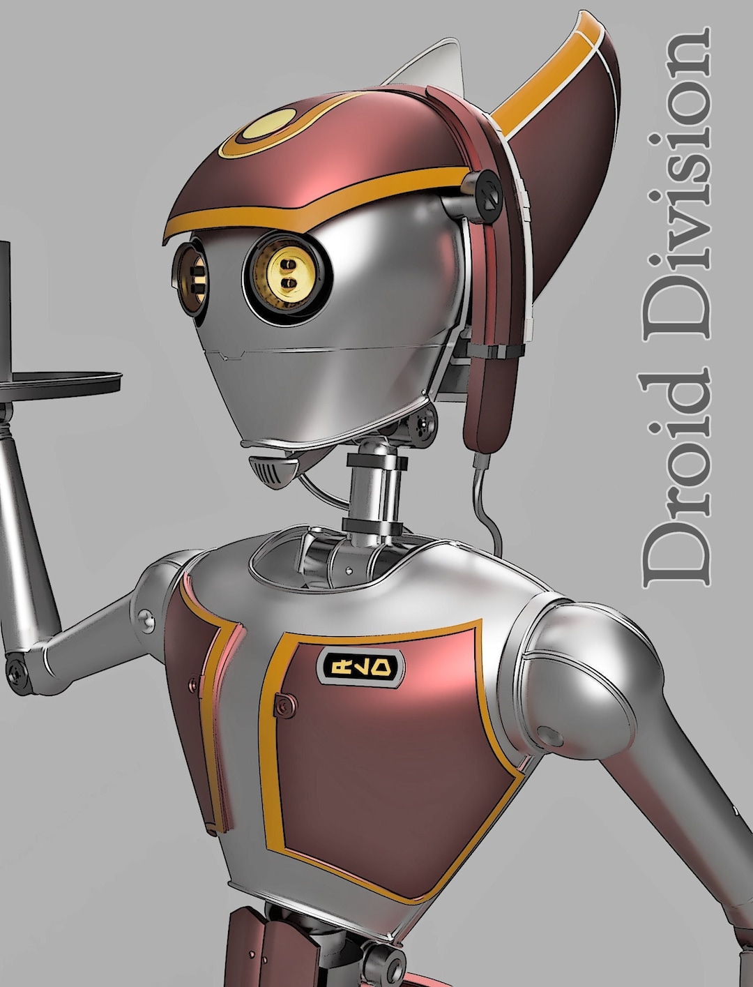 Droid Division Waitress Droid Inspired Fan Art STL Files for 3dprinting ...