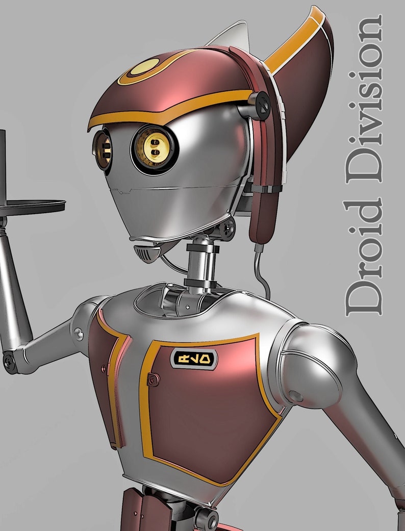 Droid Division Waitress Droid Inspired Fan Art STL Files for - Etsy