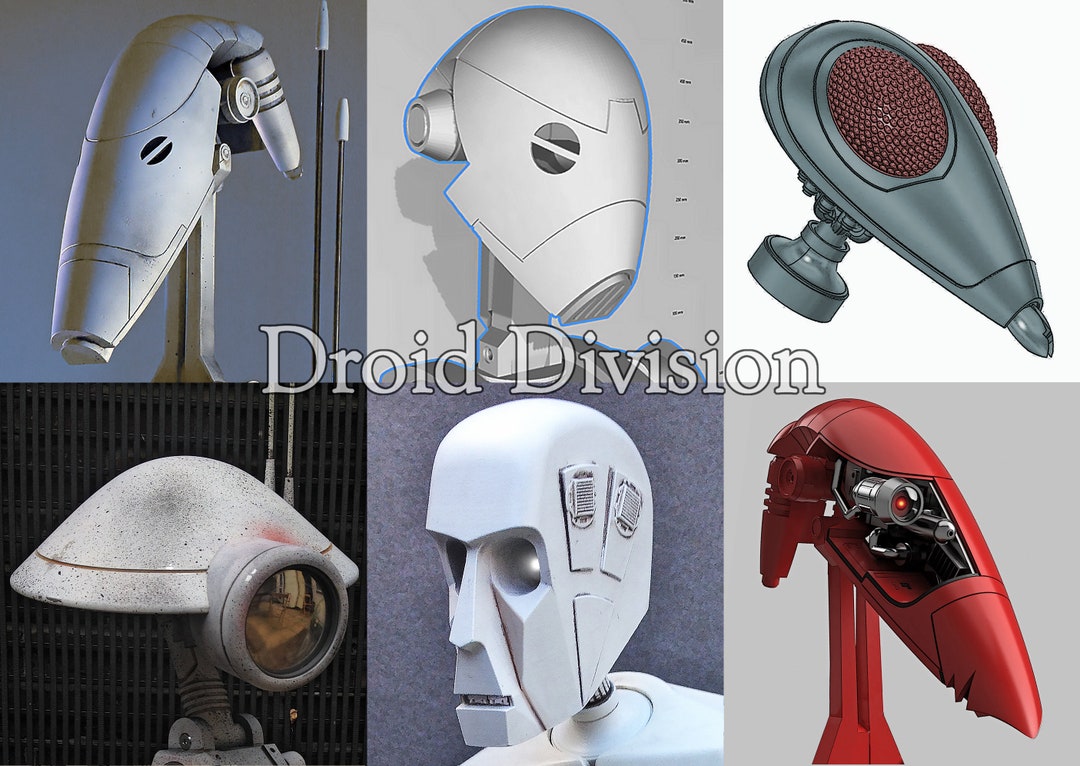 Spacebobs Jawapack of Droid Heads Inspired STL Fan Art Files - Etsy UK