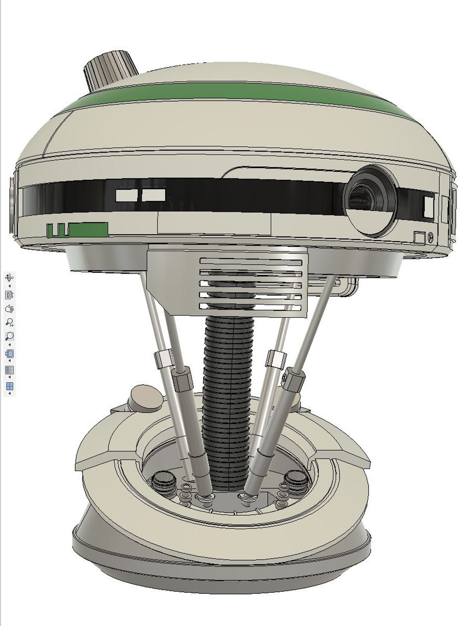 Spacebobs Pilot-navigator Droid Inspired Head Display 3D - Etsy Ireland
