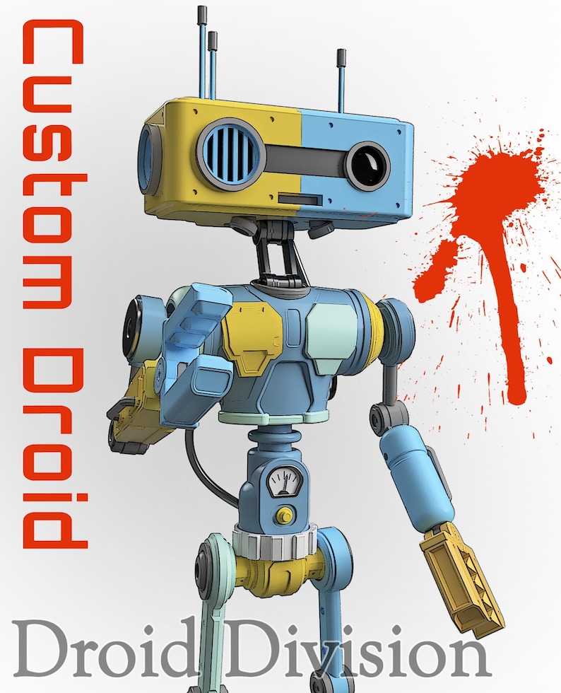 Droiddivision Custom Droid 3D Printable Fan Art Files - Etsy