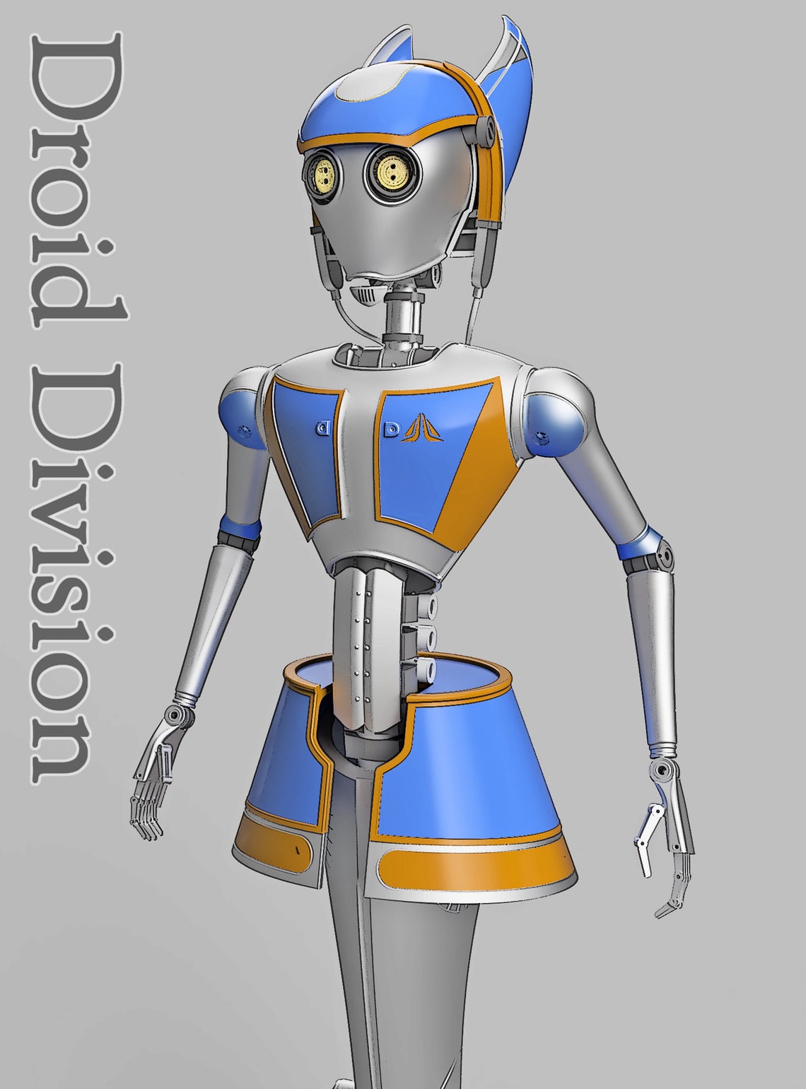Droid Division Waitress Droid Inspired Fan Art STL Files for - Etsy UK