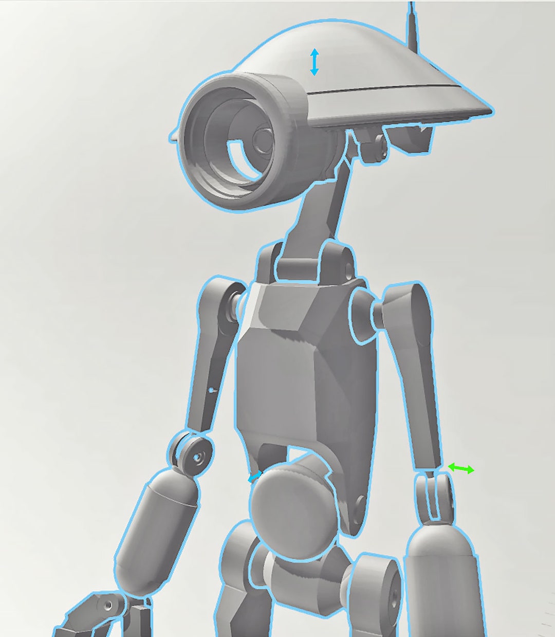 Spacebobs Animated (cartoon Styled) Pit Droid Inspired 3D Printable Fan ...