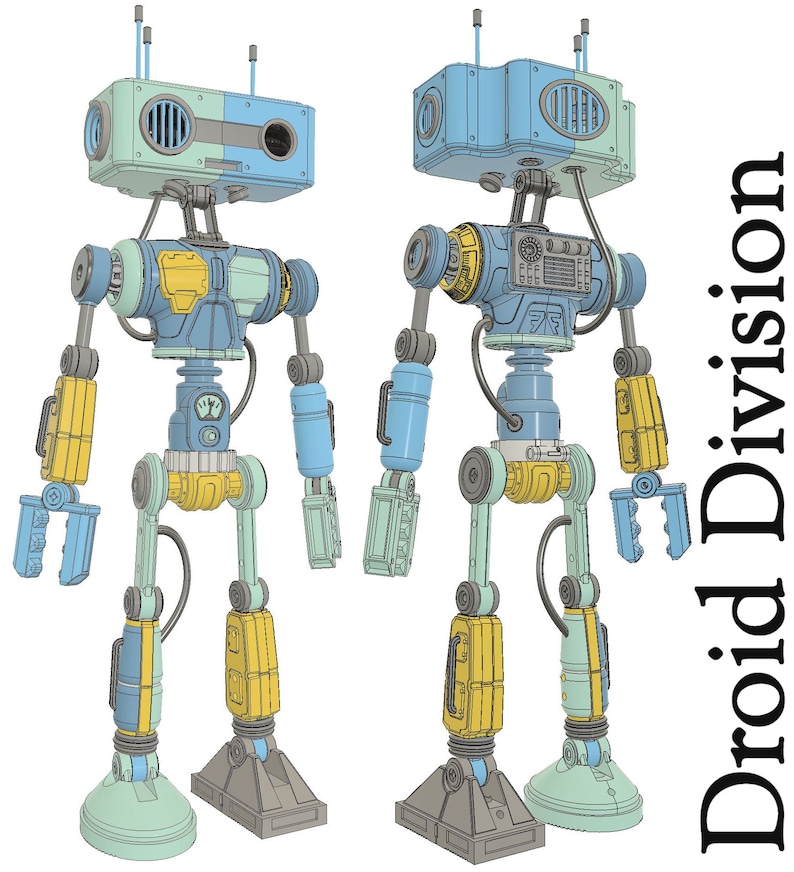Droiddivision Custom Droid 3D Printable Fan Art Files - Etsy