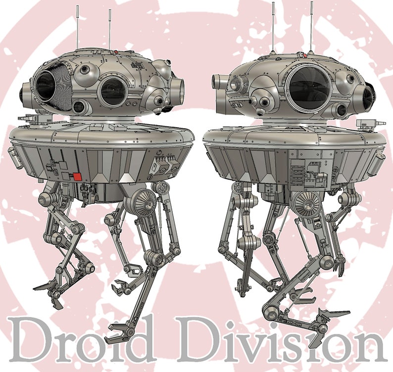 Droid Division Probe Droid Inspired Fan Art Files for Full, or Studio Scale Printing. - Etsy