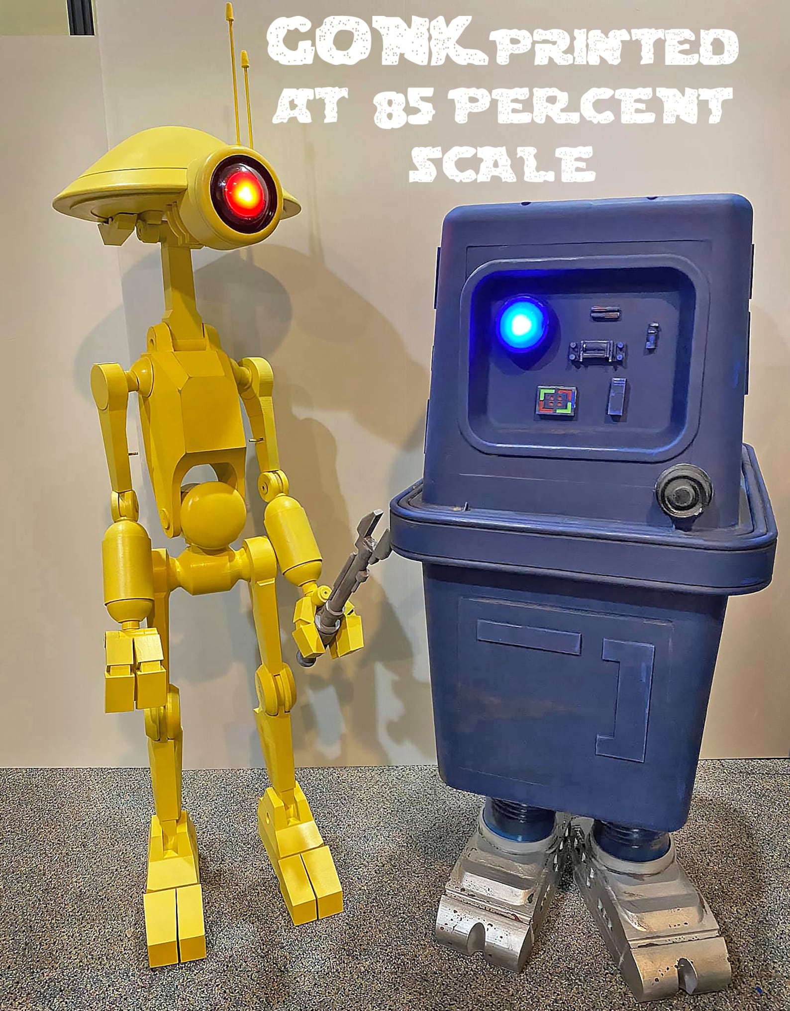 Spacebobs Full Gonk Droid Inspired inc Feet 3D Printable Fan - Etsy