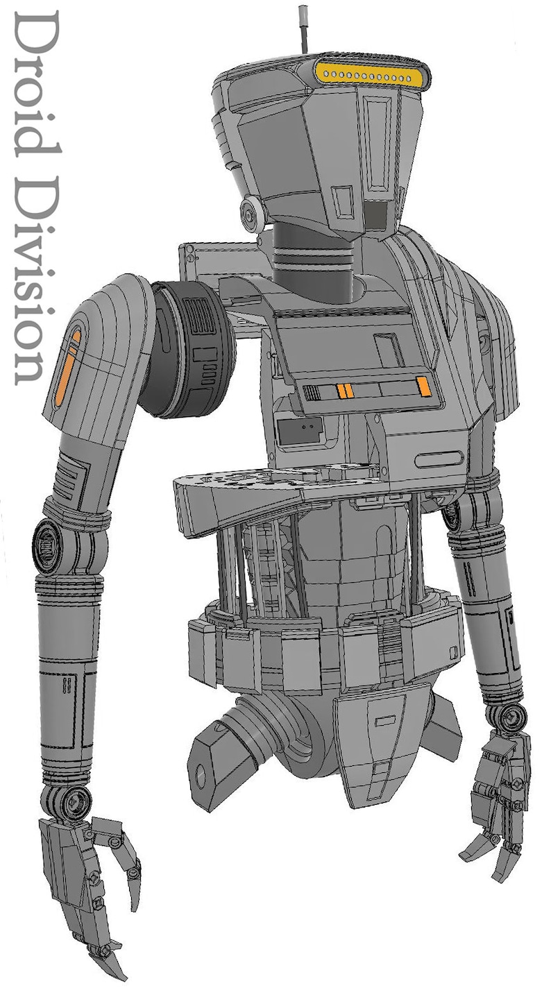 Droid Division Sentry Droid Inspired Fan Art STL Files for 3dprinting ...