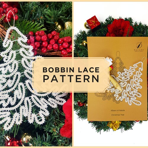 Digital Bobbin Lace Pattern-christmas Decoration 1 - Etsy