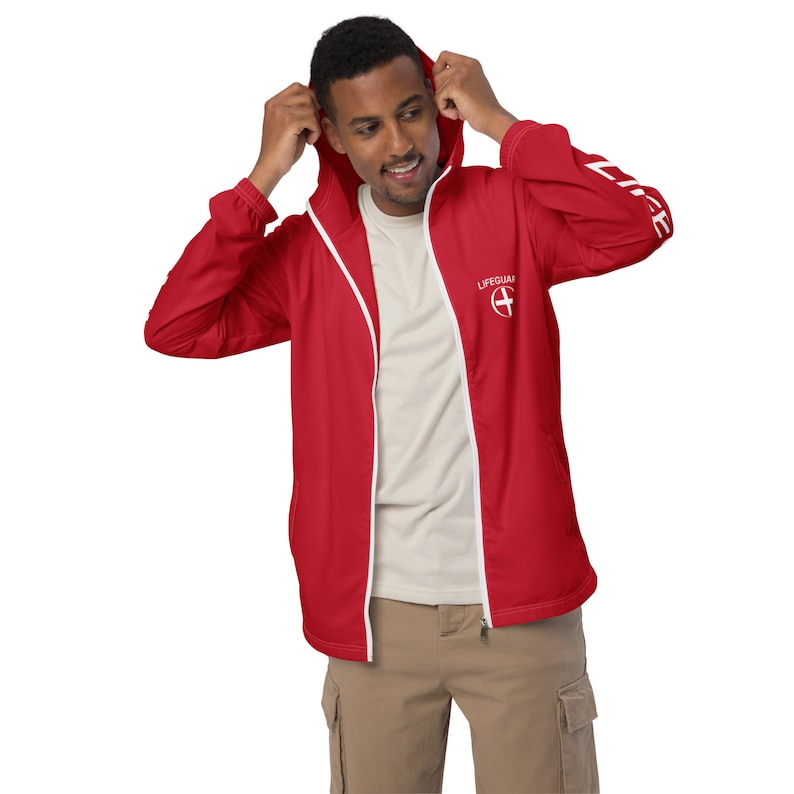 Lifeguard's Unisex Windbreaker, Lifeguard Jacket, Lifeguard Apparel ...