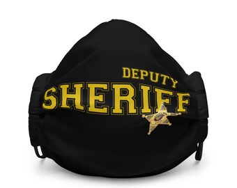 Sheriff Face Mask - Etsy