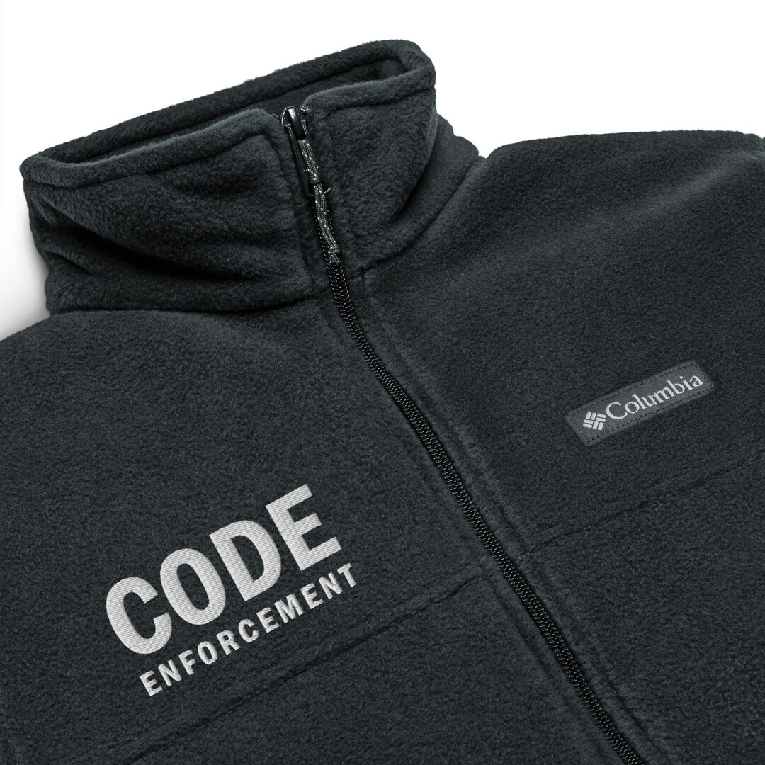Code Enforcement Unisex Columbia Fleece Jacket, Code Officer Jacket ...