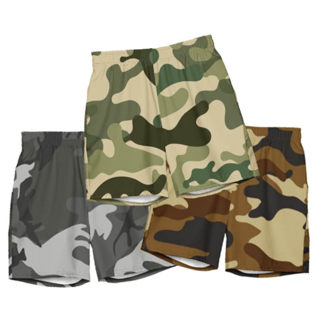 Camouflage Men's Swim Trunks, Camouflage Trunks, Camouflage Swimwear ...