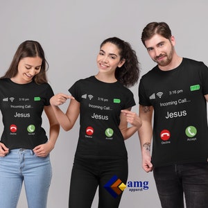 Incoming Call Jesus Spiritual Unisex T-shirt - Etsy
