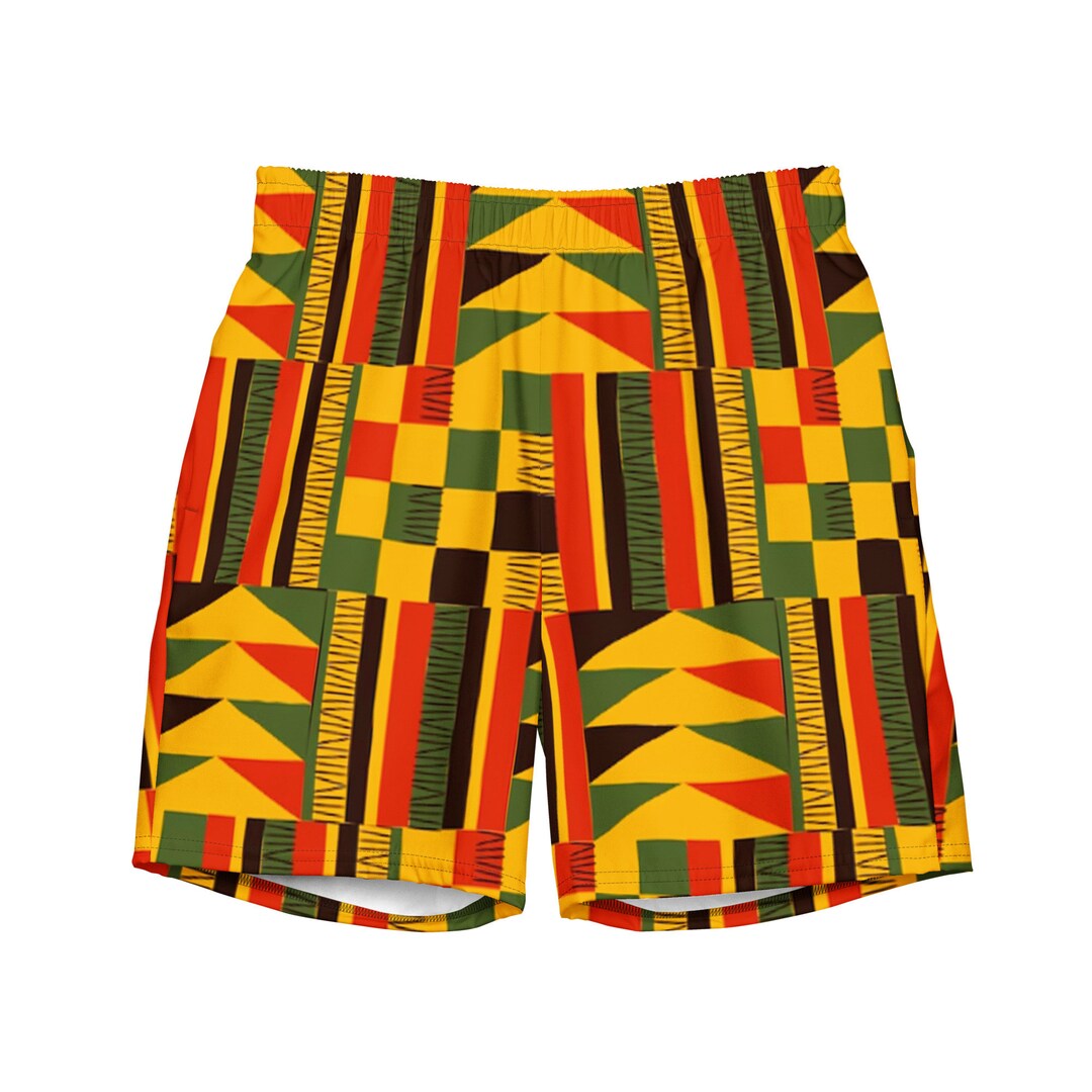 Tropical Flair Swim Trunks Caribbean Swim Trunks Island - Etsy