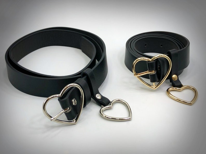 Heart Belt Gold Heart Belt Love Belt Heart Leather Belt - Etsy