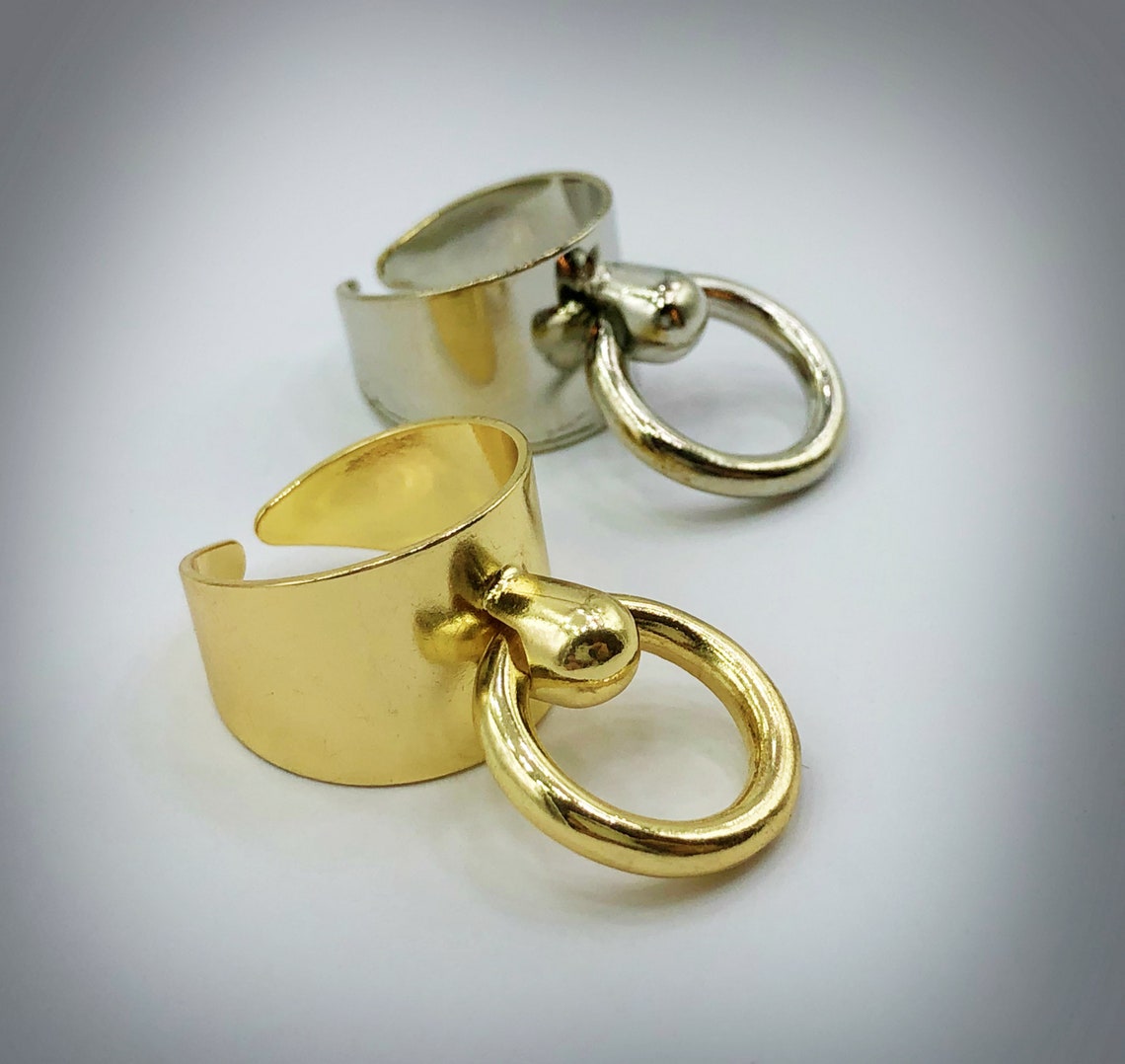 O Ring Ring Slave Ring BDSM Ring Gold O Ring Kinky | Etsy
