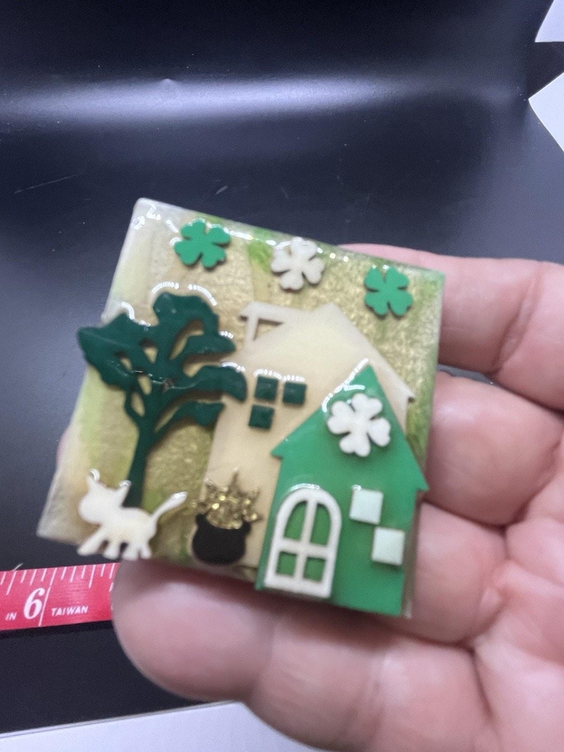 Vintage Lucinda House Irish St. Patrick Day Lucky Clover Shamrock Pot ...